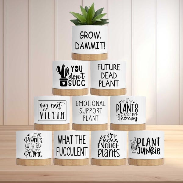 Funny Flower Pots - Etsy