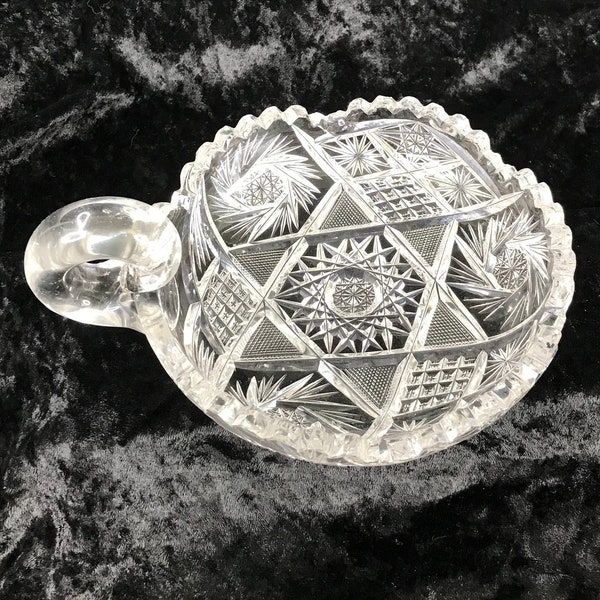 Cut Glass Nut Dish - Etsy