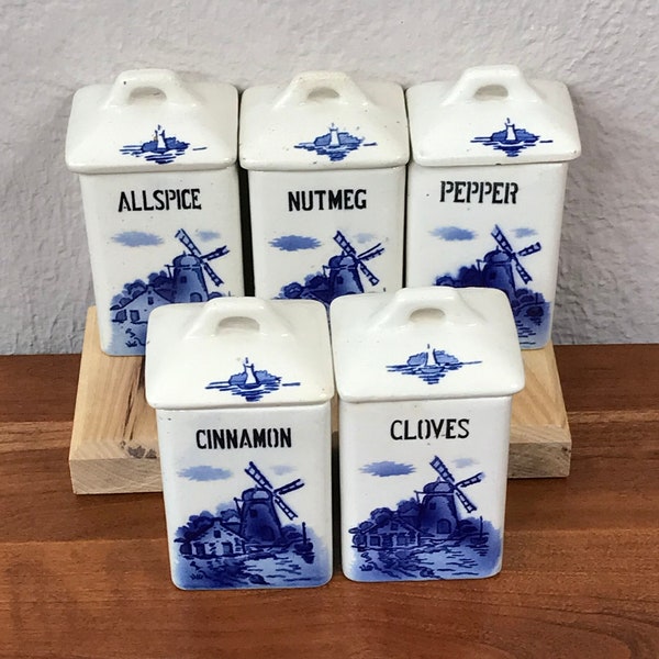 Vintage Spice Jars - Etsy