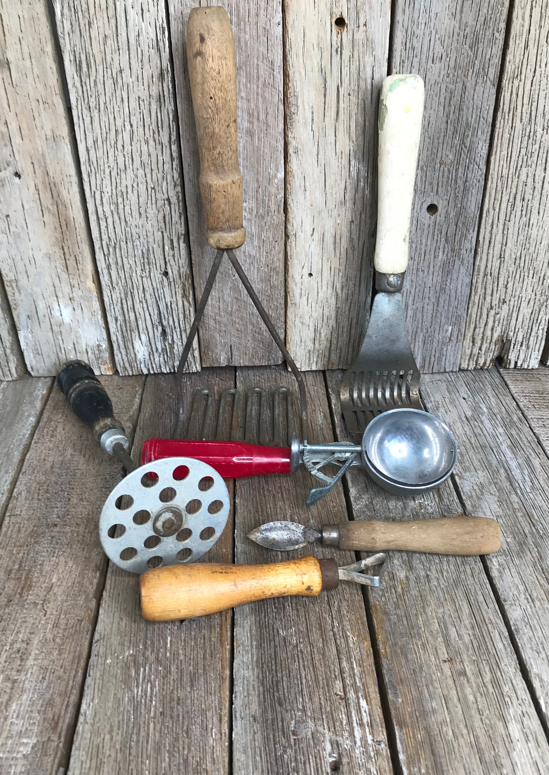 Antique Wood Kitchen Devices