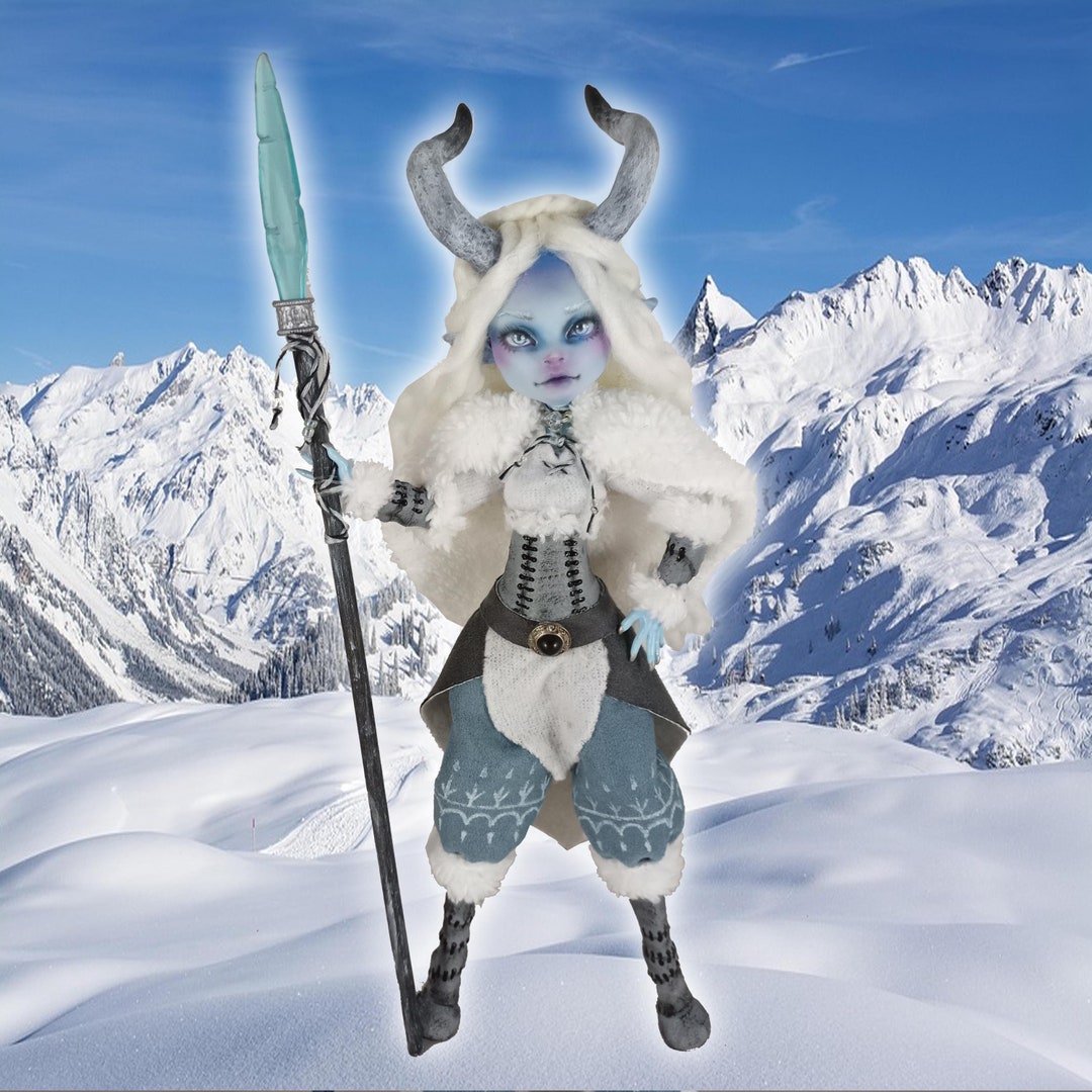 Monster High Repaint Custom OOAK, Ice Giantess, Winter Troll - Etsy