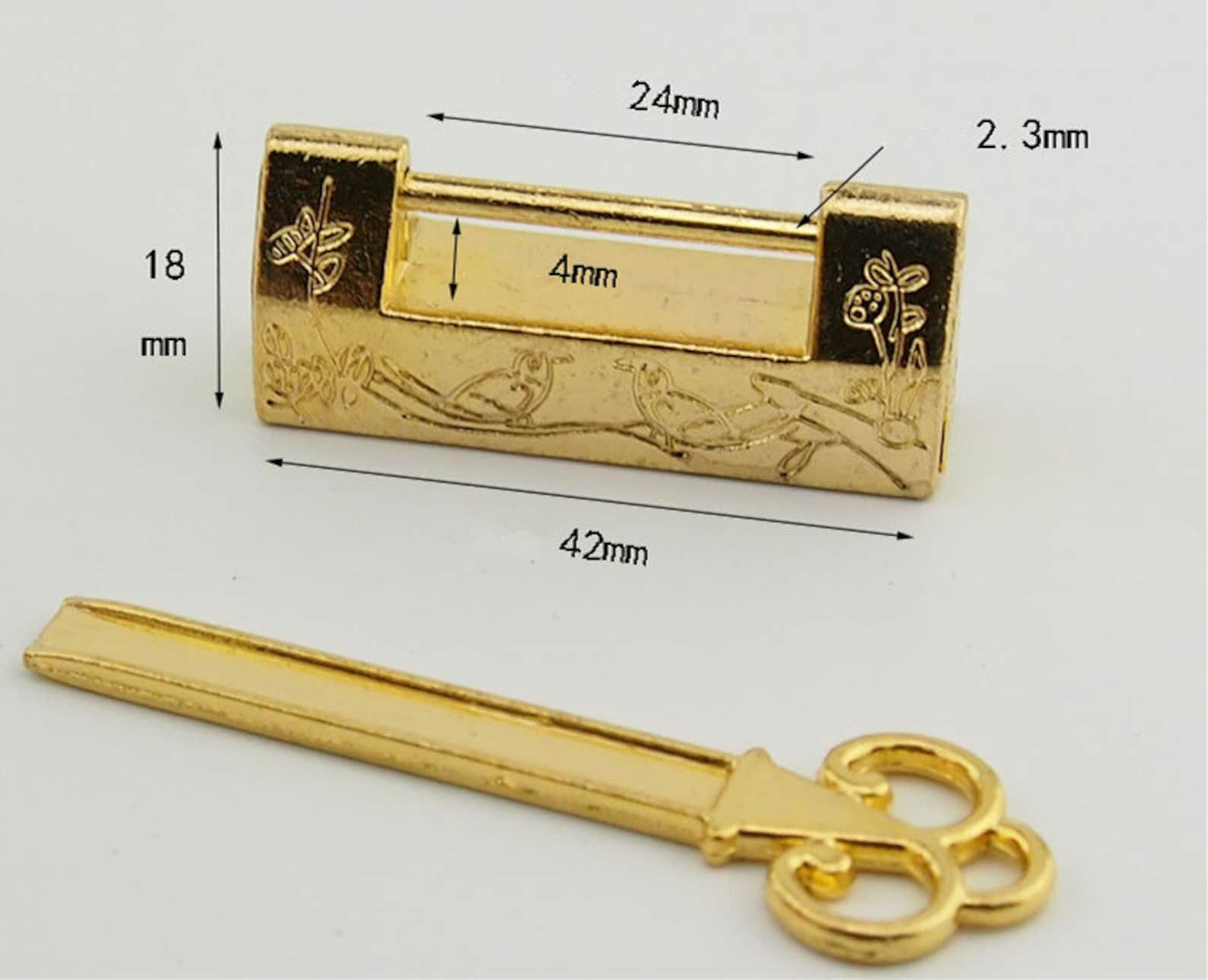 1 Pack of Wooden Jewelry Box Lockbird Lock 42mm X 18mm - Etsy