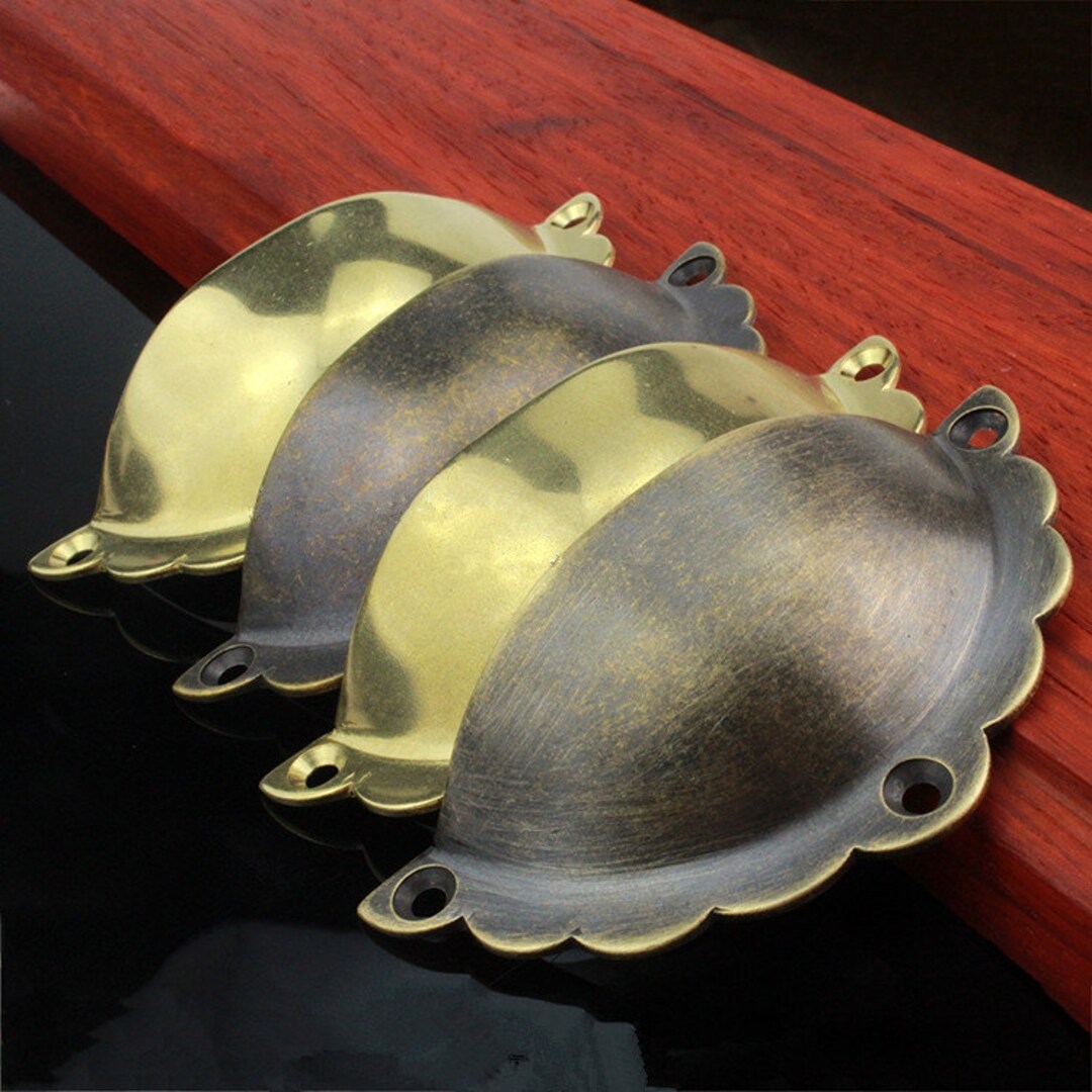 Brass Cup Pulls,drawer Cup Pulls,cup Handle,half Moon Pulls,ornamental ...