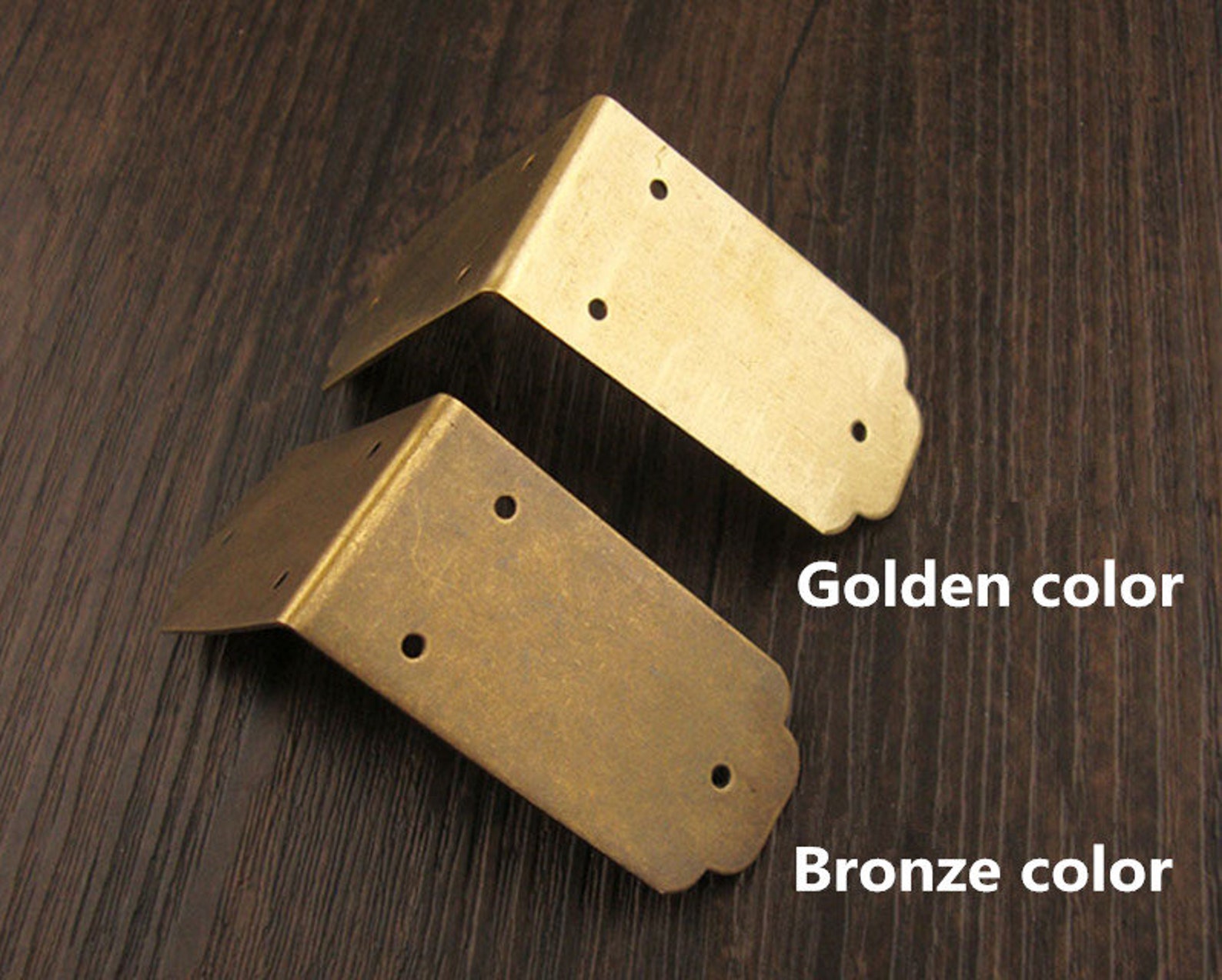 4 Pcs Brass Cornerbrass Corner Bracketdecorative - Etsy