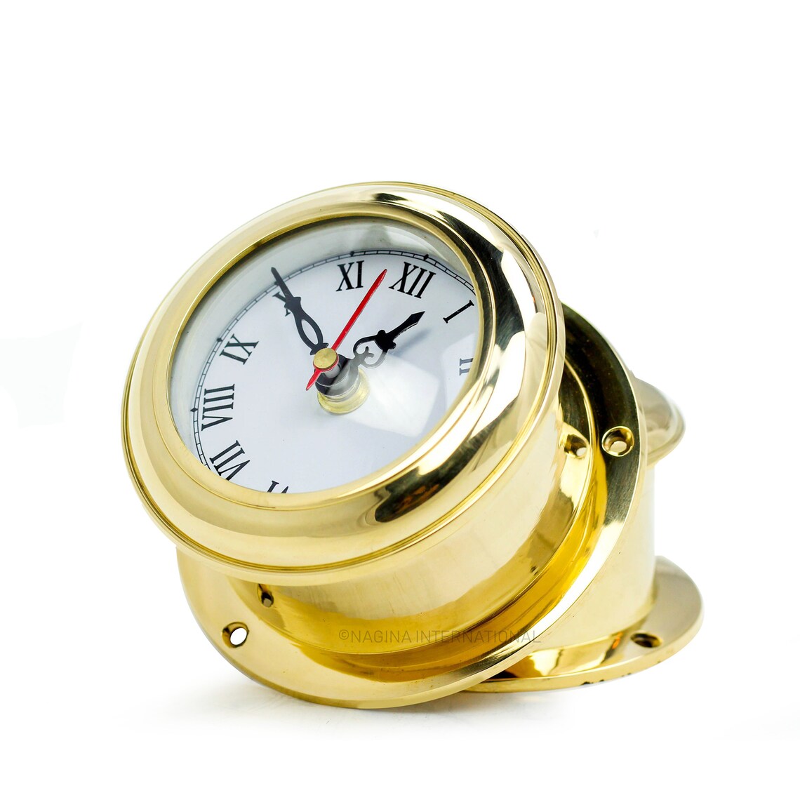 Prime Decor Solid Brass Ships Clock Maritime Gimbals | Etsy