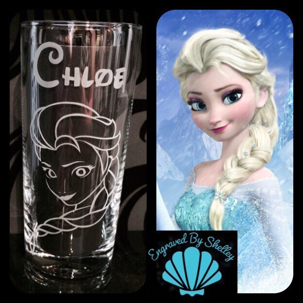 Personalised Disney Olaf Wine Glass With Free Name Engraved In | Etsy