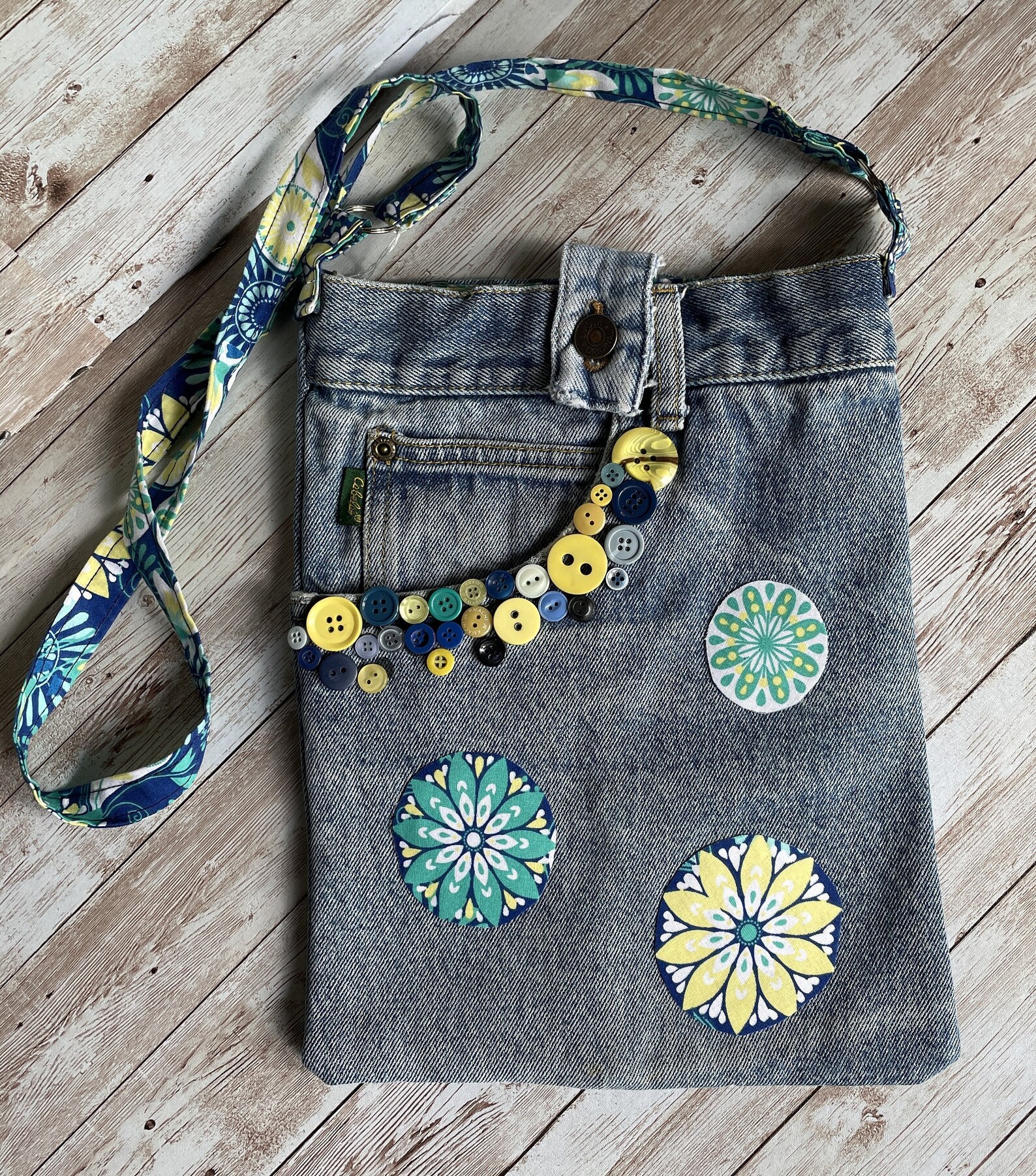Denim Pocket Purse / Recycled Denim Purse / Denim Jeans Purse - Etsy