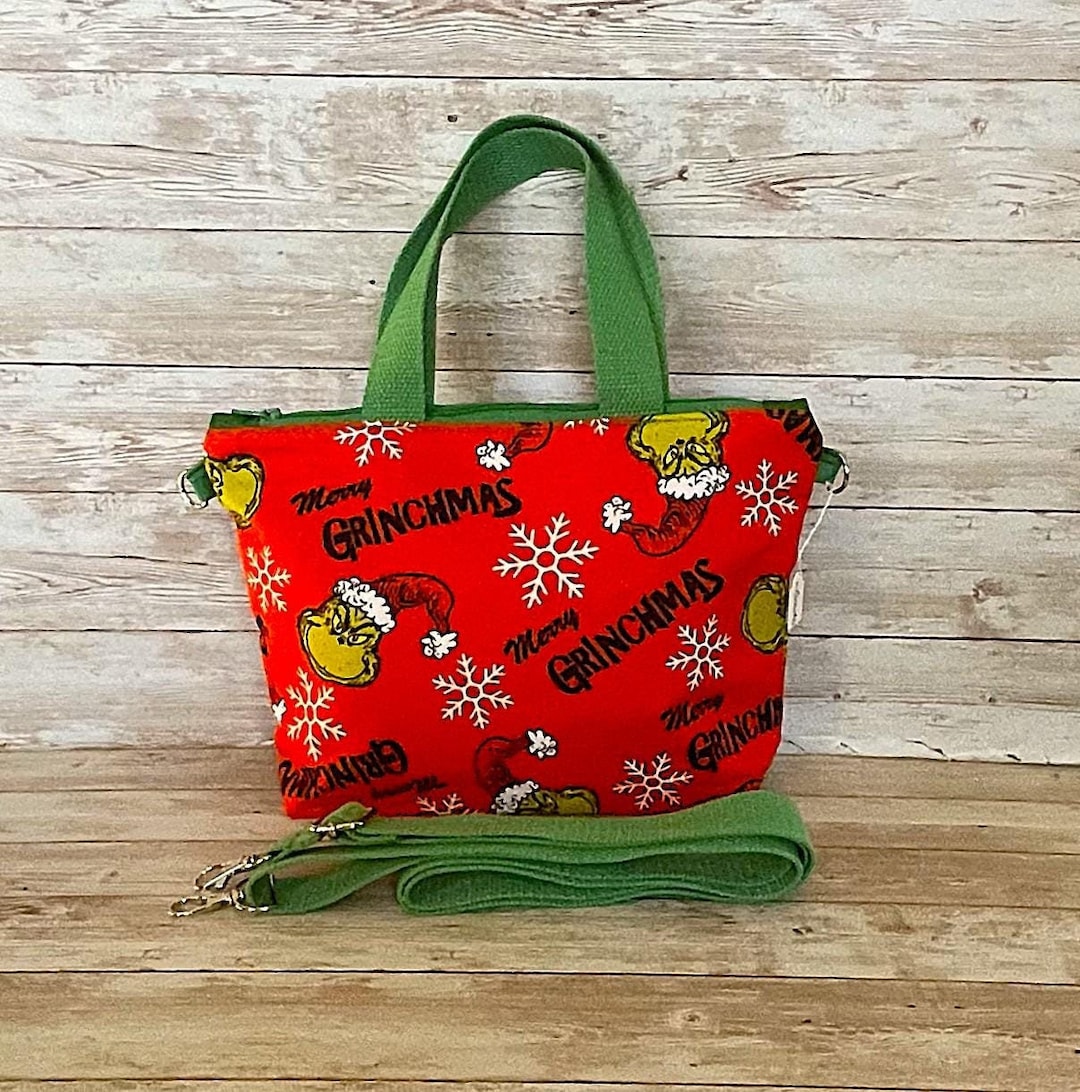 Grinch Themed Purse / Grinch Crossbody / Grinch Handbag / Grinch Bag ...
