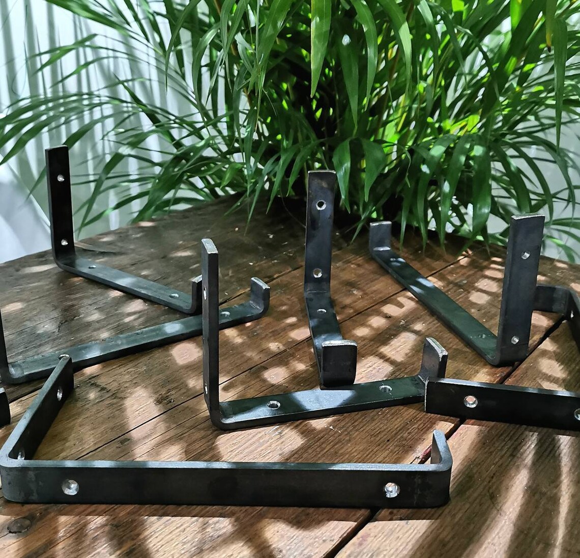 Raw Steel Shelving Brackets J Brackets Heavy Duty - Etsy