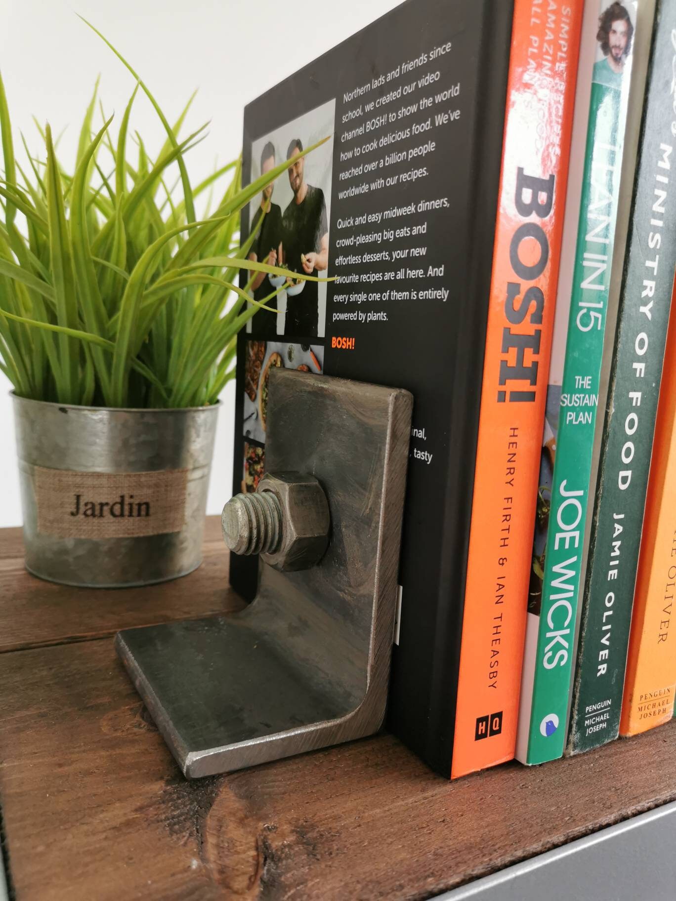 Book Ends Industrial Nut and Bolt Book Ends Steampunk | Etsy UK