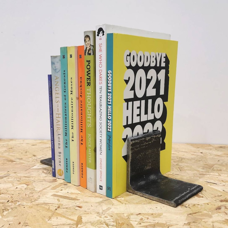 Bookends Heavy Cast Iron - Etsy UK