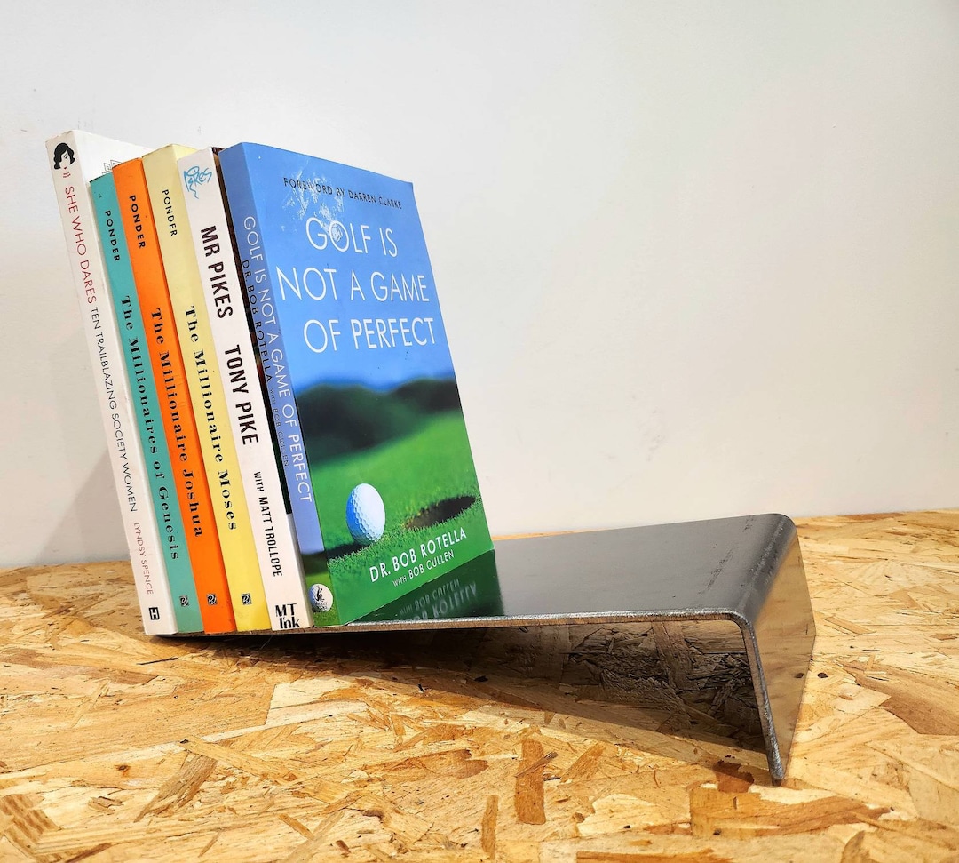 Metal Book Stand - Book Display - Metal Bookend - Contemporary Book ...