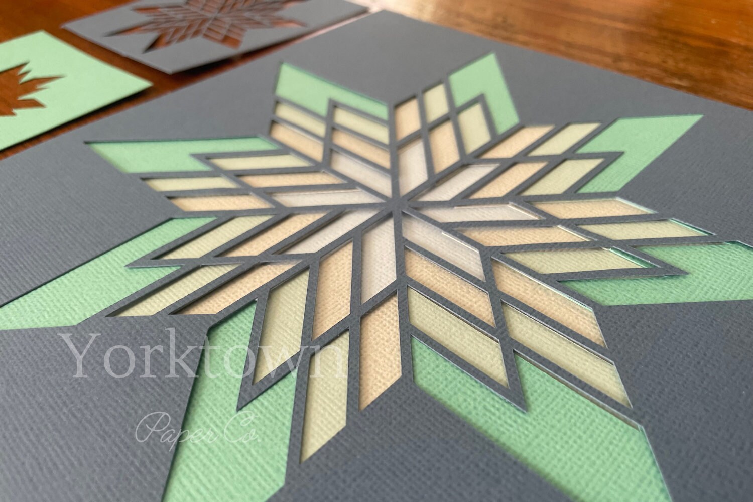 3D Woven Star Barn Quilt SVG Template: Cricut & Silhouette (digital ...