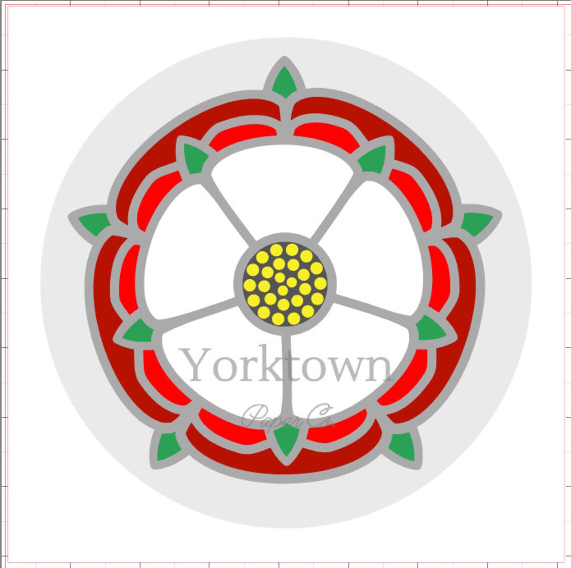 Tudor Rose SVG, Layer SVG, Rose SVG, Lancaster Rose, York Rose, Cricut ...