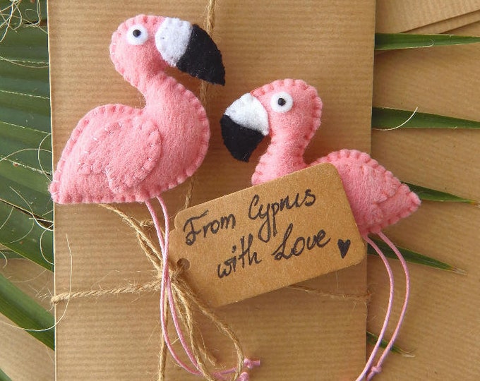 Flamingo Sweethearts From Cyprus.cute Flamingo Couple Magnets.two ...