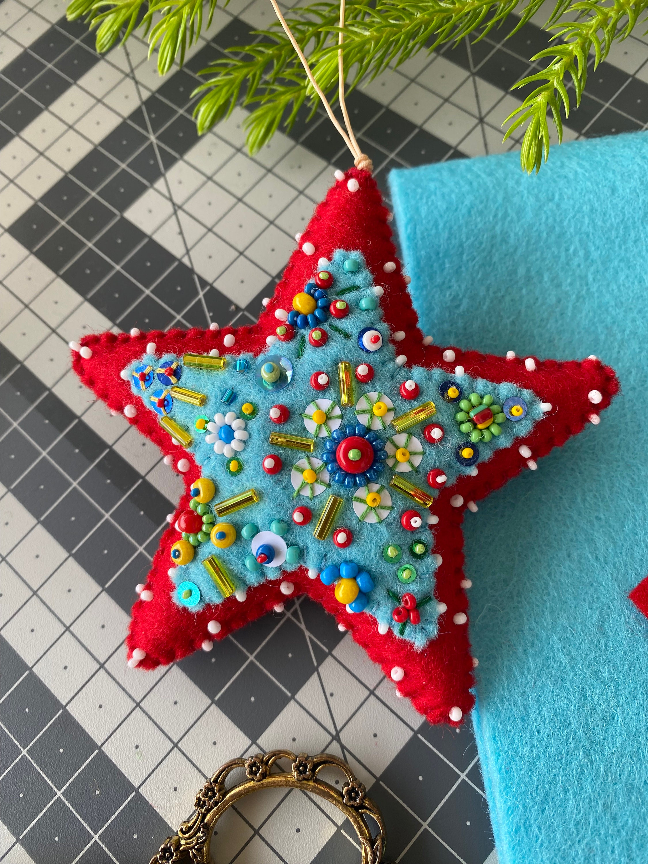 Christmas Star. Handmade Star Ornament. One of a Kind Gift. - Etsy