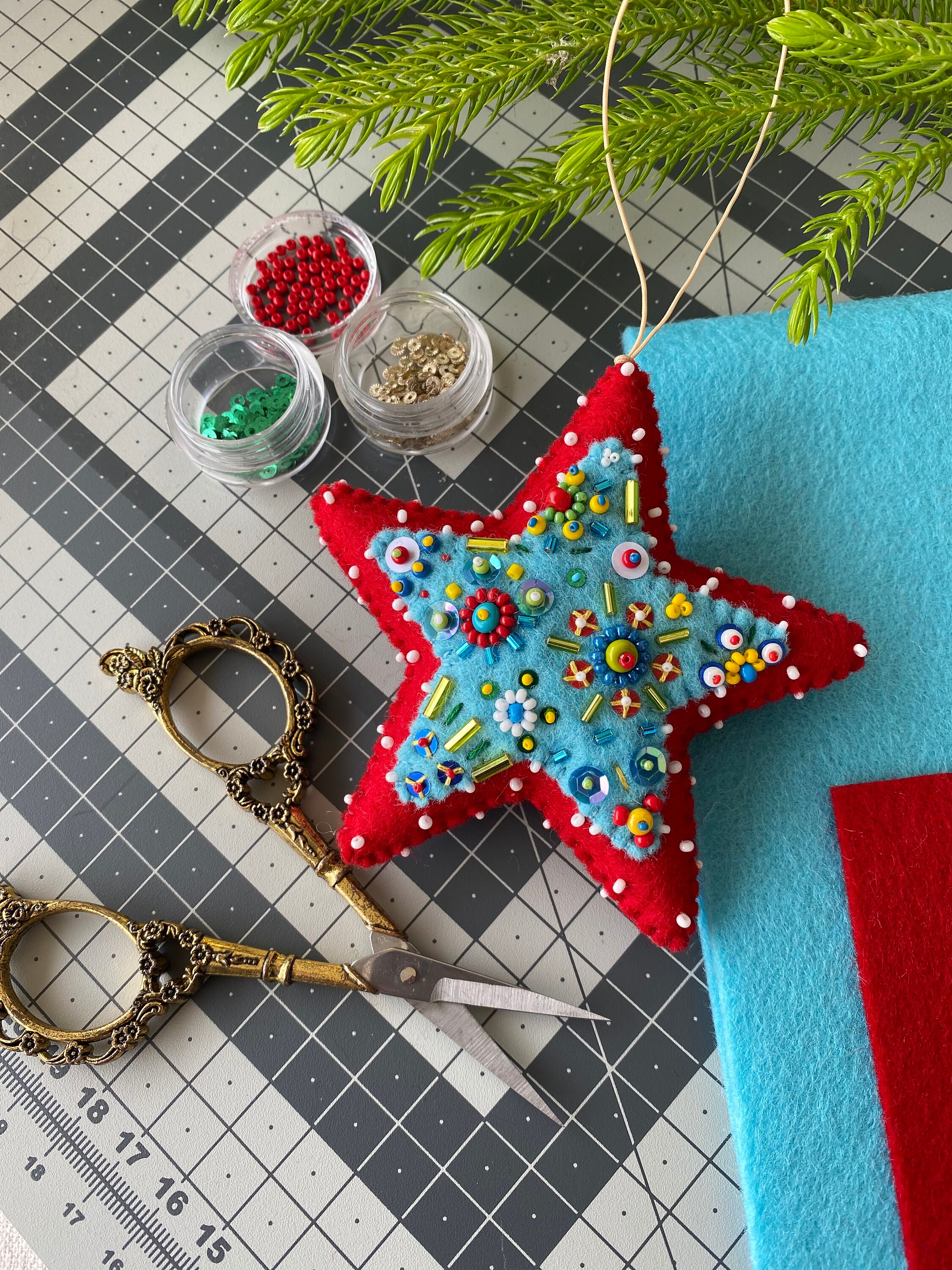 Christmas Star. Handmade Star Ornament. One of a Kind Gift. - Etsy