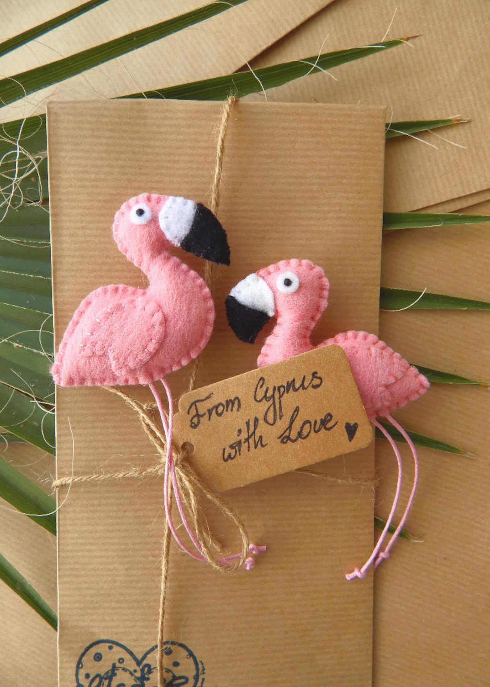 Flamingo Sweethearts From Cyprus.cute Flamingo Couple Magnets.two ...