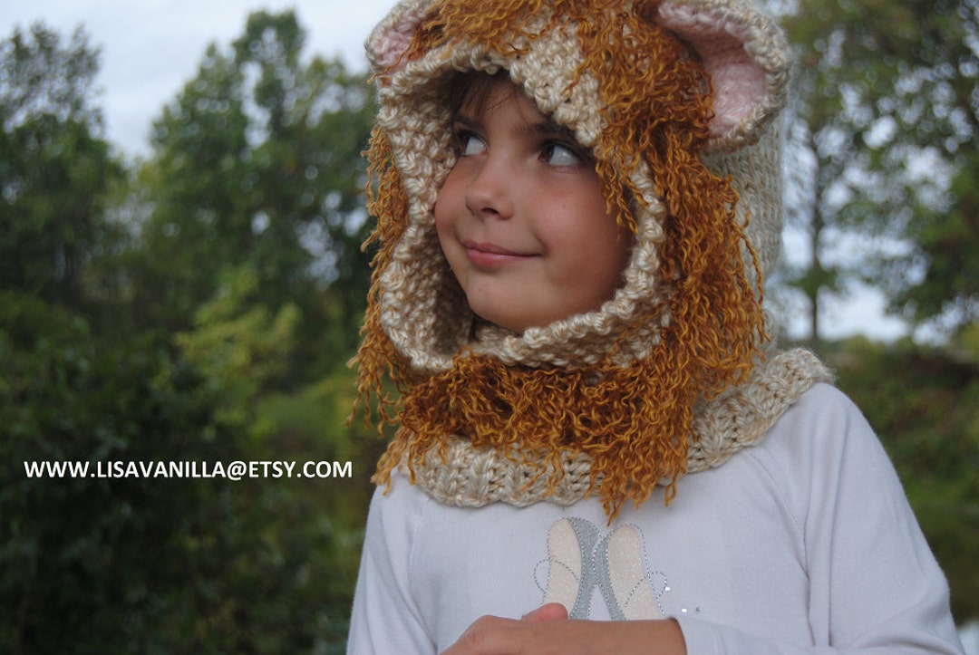 Lion Hood Knitting Pattern/ PDF Download - Etsy