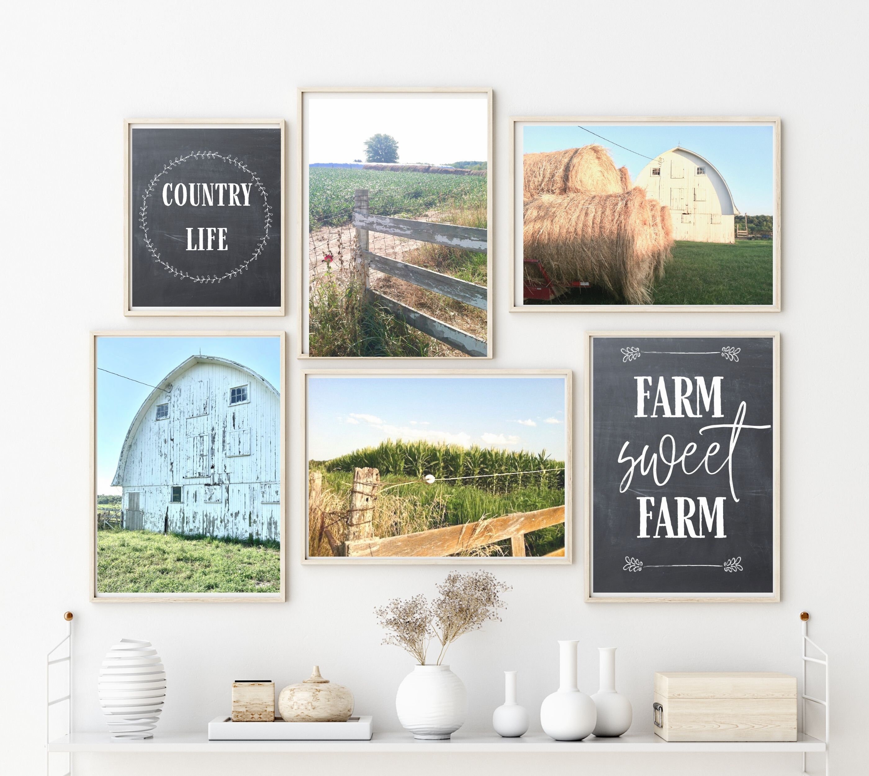 Modern Farm House Printable Sign, Farm Sweet Farm Sign, Farmhouse ...