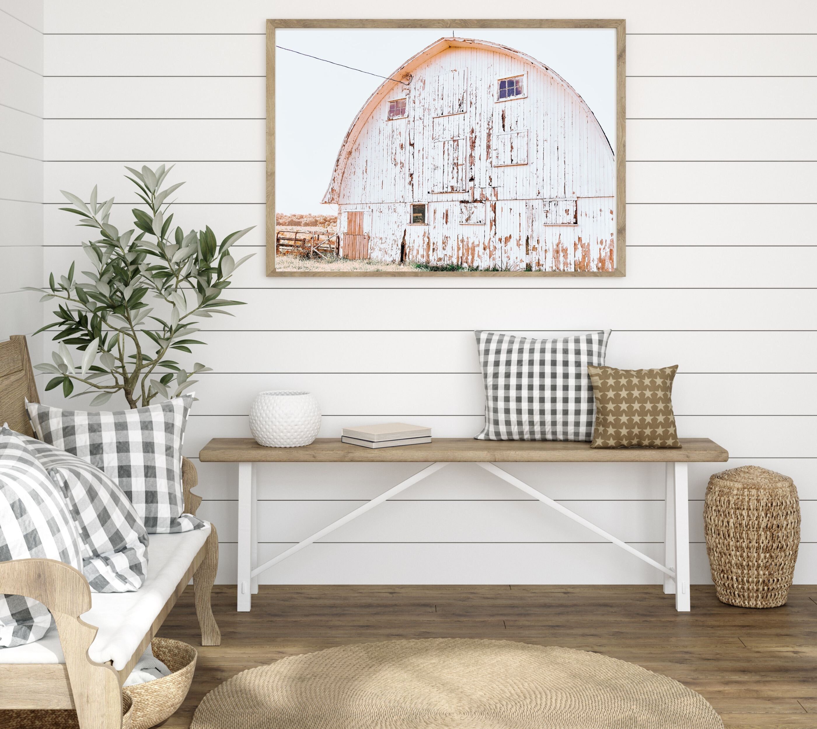 Modern Farmhouse Fall Decor, Set of Fall Farm Pictures, Fall Landscape ...