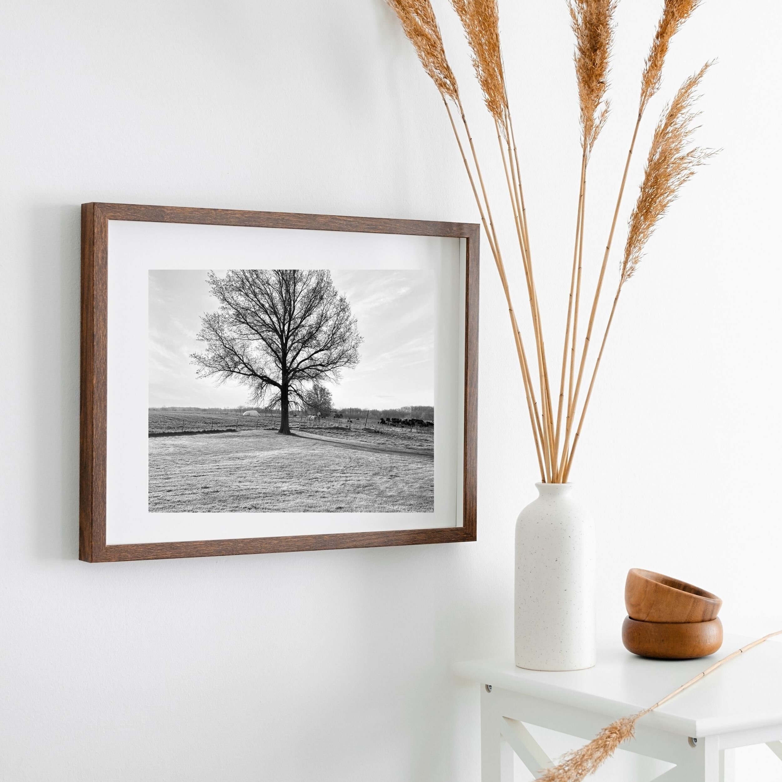 Farm Pictures, Modern Farm House Wall Decor, Black and White Farm ...