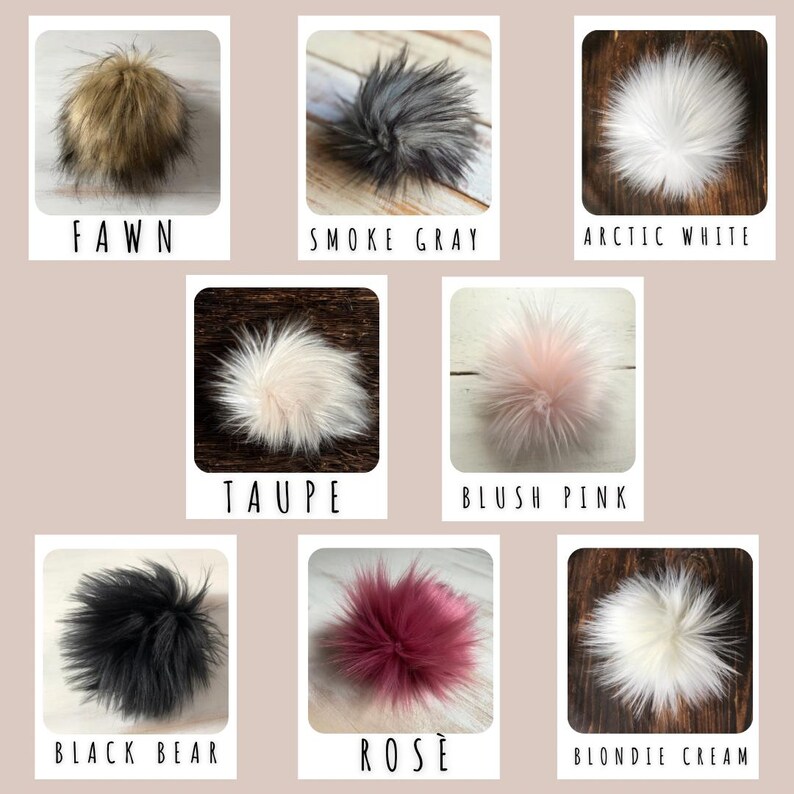 Hand Knit Slouch Beanie: Slouchy Wool Toque With Vegan Fur Pom - Etsy