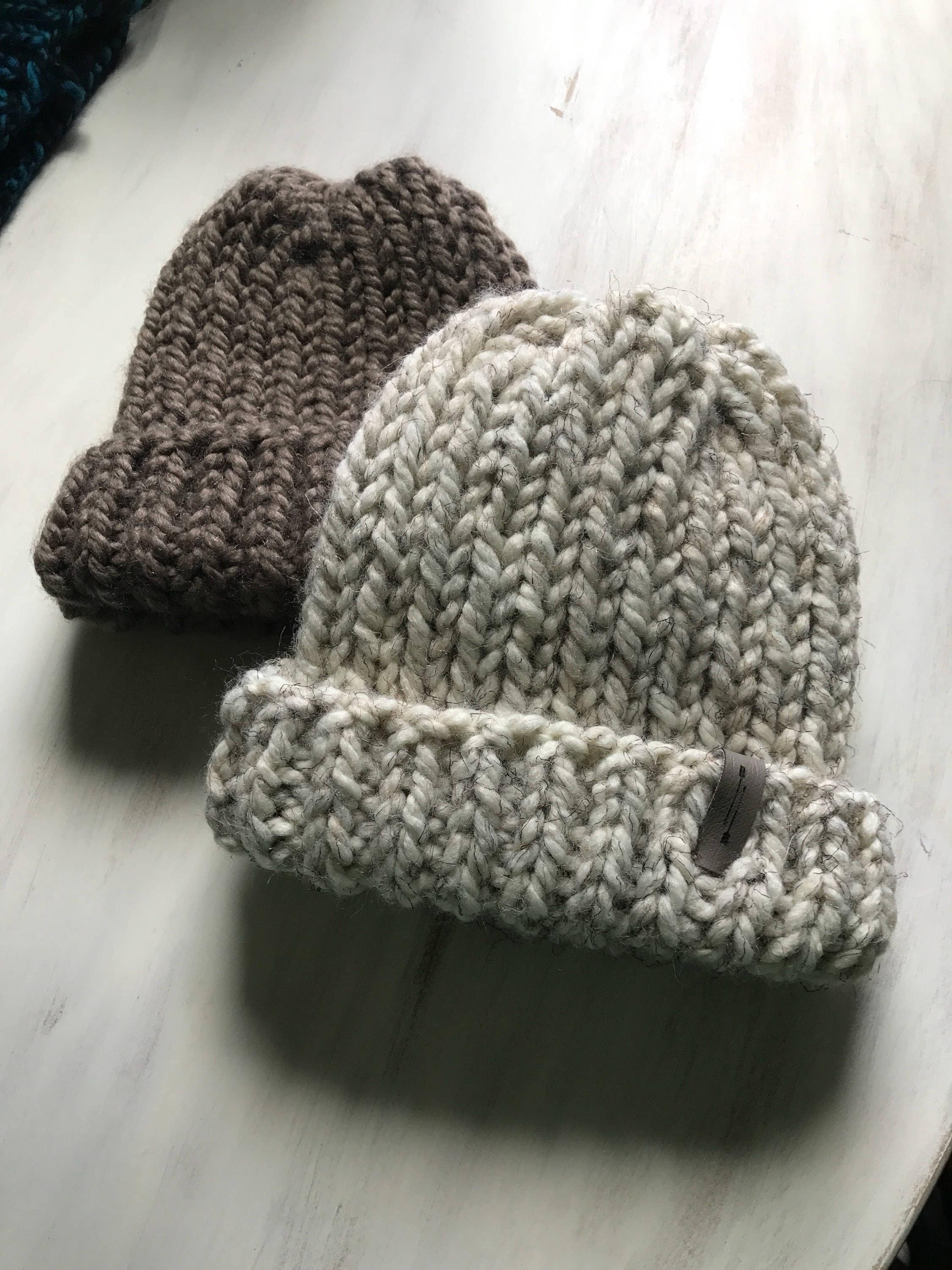 KNITTING PATTERN X Double Brim Crew Hat X the Hempstead Beanie - Etsy