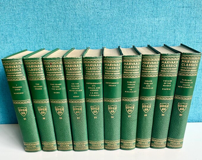 Harvard Classics the Five-foot Shelf of Books Volumes 21-30 - Etsy