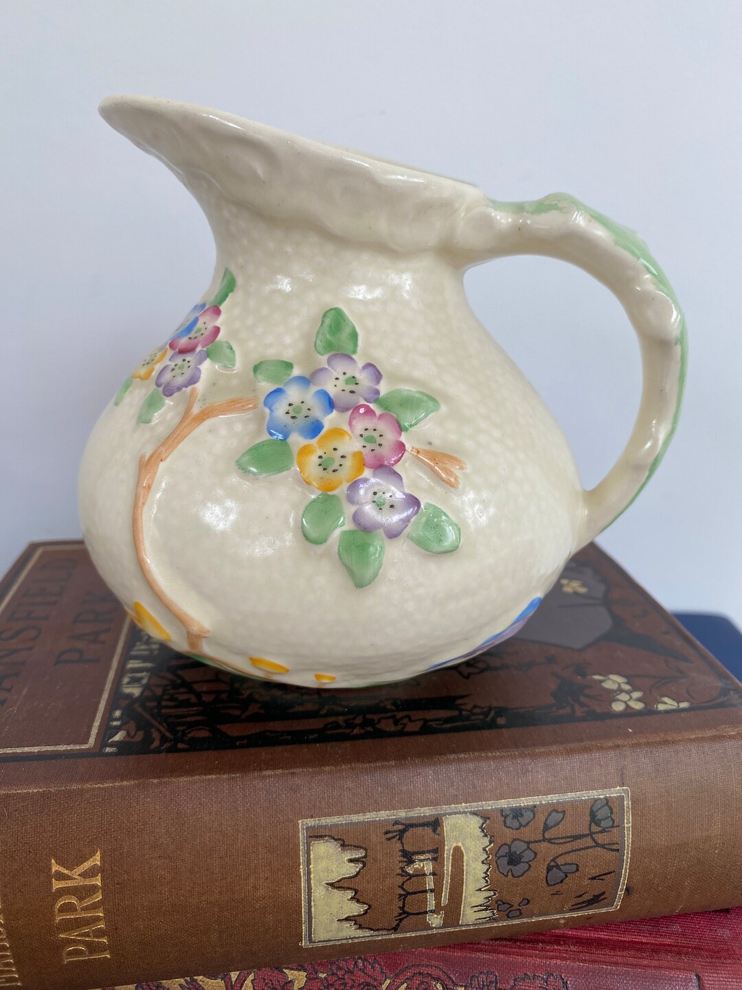 Vintage Crown Devon Jug Floral Embossed Decorative Mayfield Pattern - Etsy