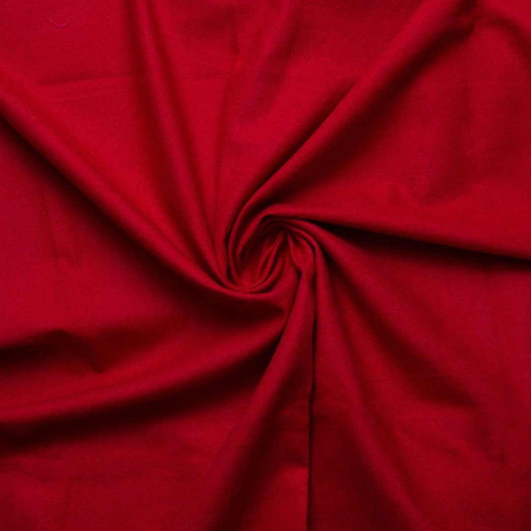 Chili Pepper Red Comfy Cozy Cotton Flannel Fabric - Etsy