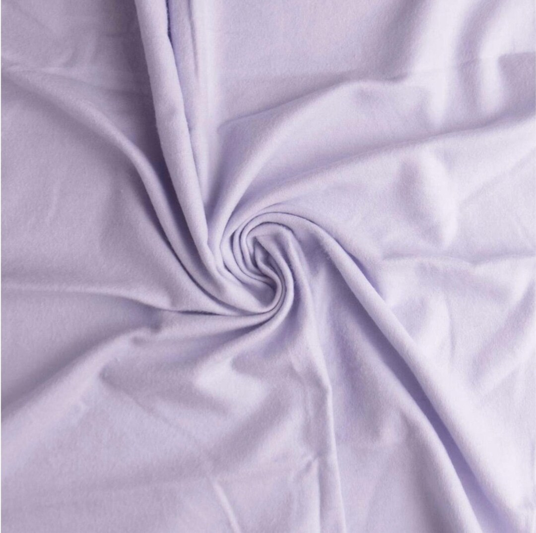 Lilac Light Purple Comfy Cozy Cotton Flannel Fabric, Purple Flannel ...