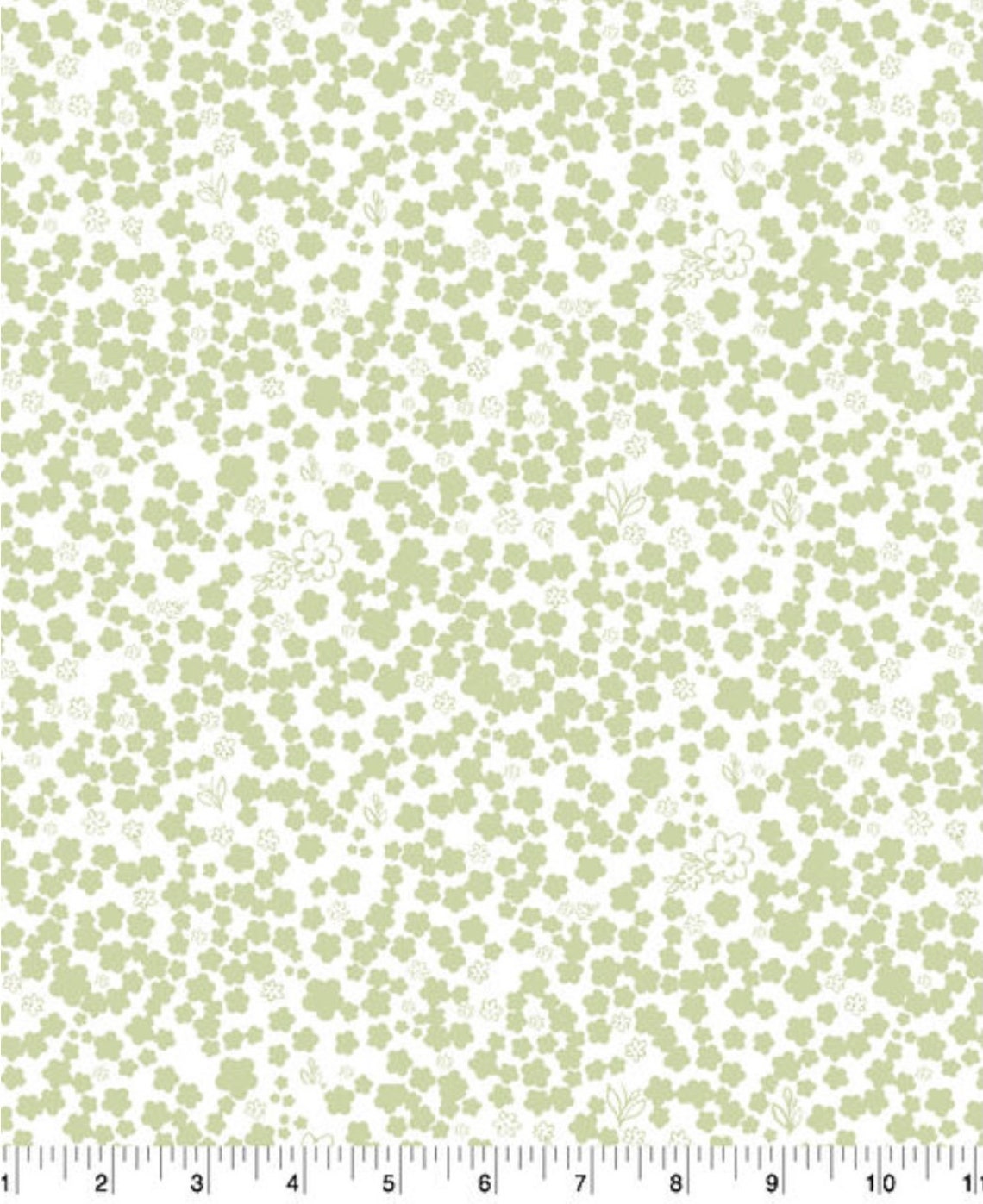 Springs Creative Tiny Blooms Flannel Fabric OR Springs Creative Yellow ...
