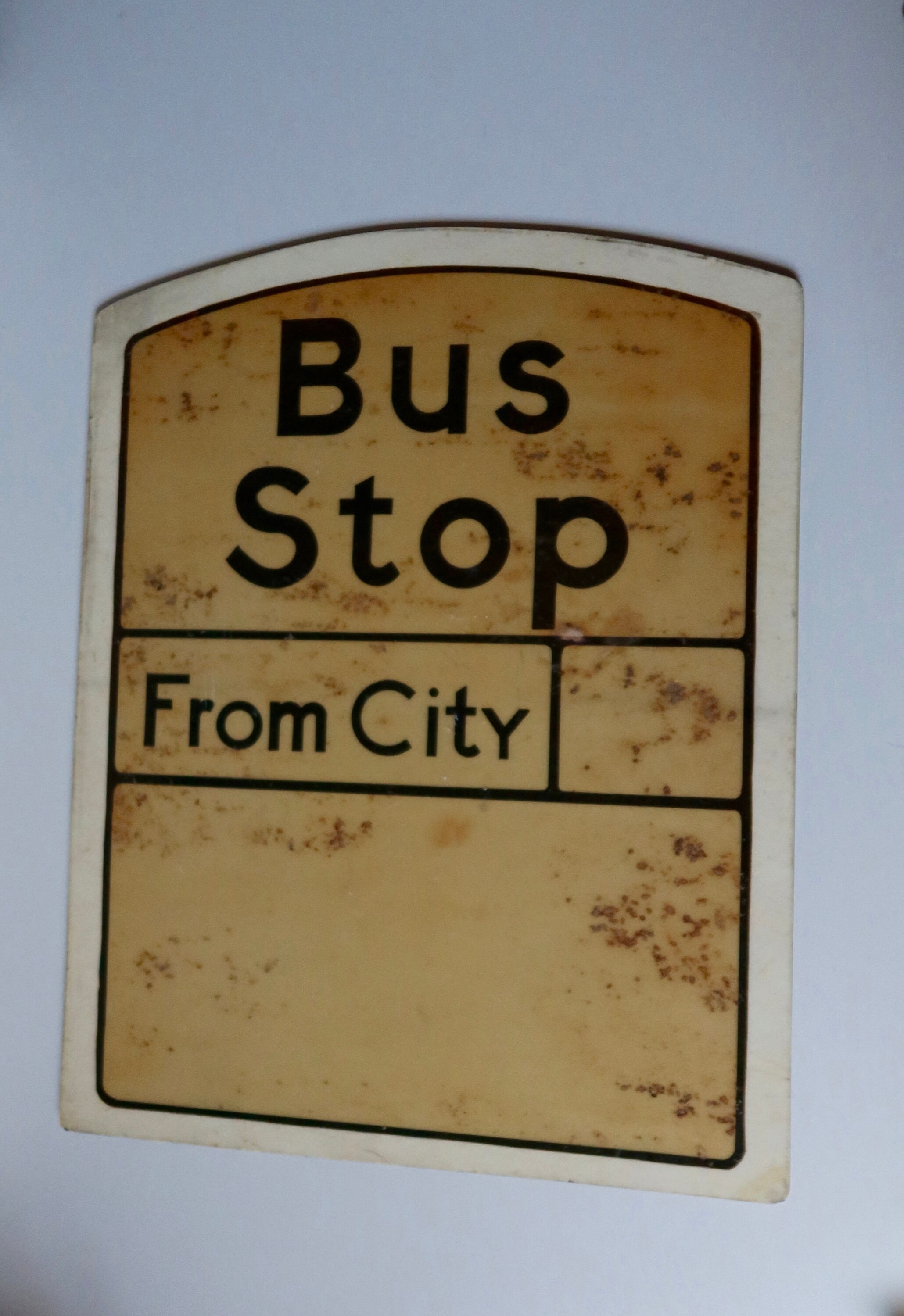 Vintage Bus Stop Sign Mid Century Original Double Sided Bus - Etsy 日本