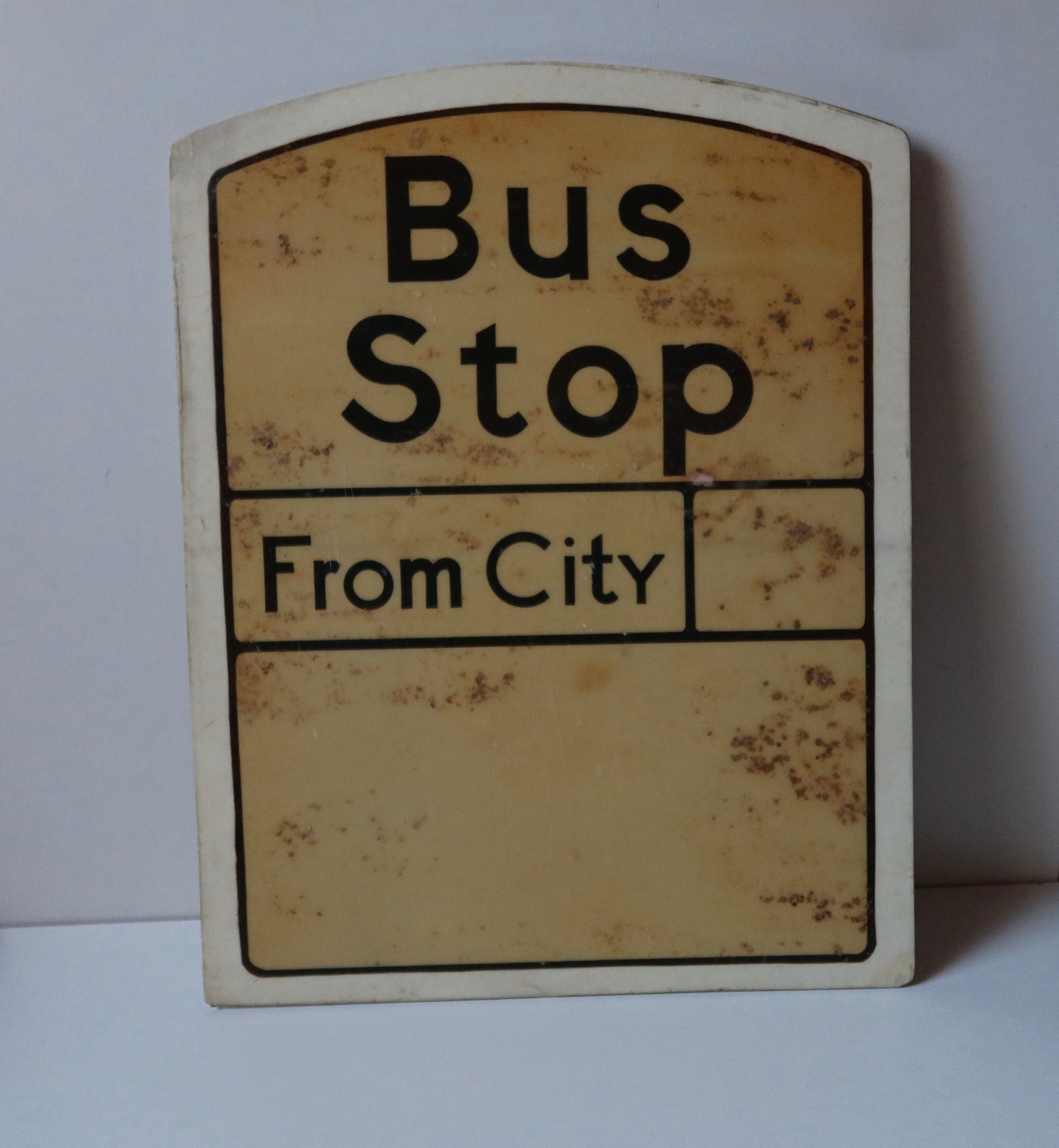 Vintage Bus Stop Sign Mid Century Original Double Sided Bus | Etsy