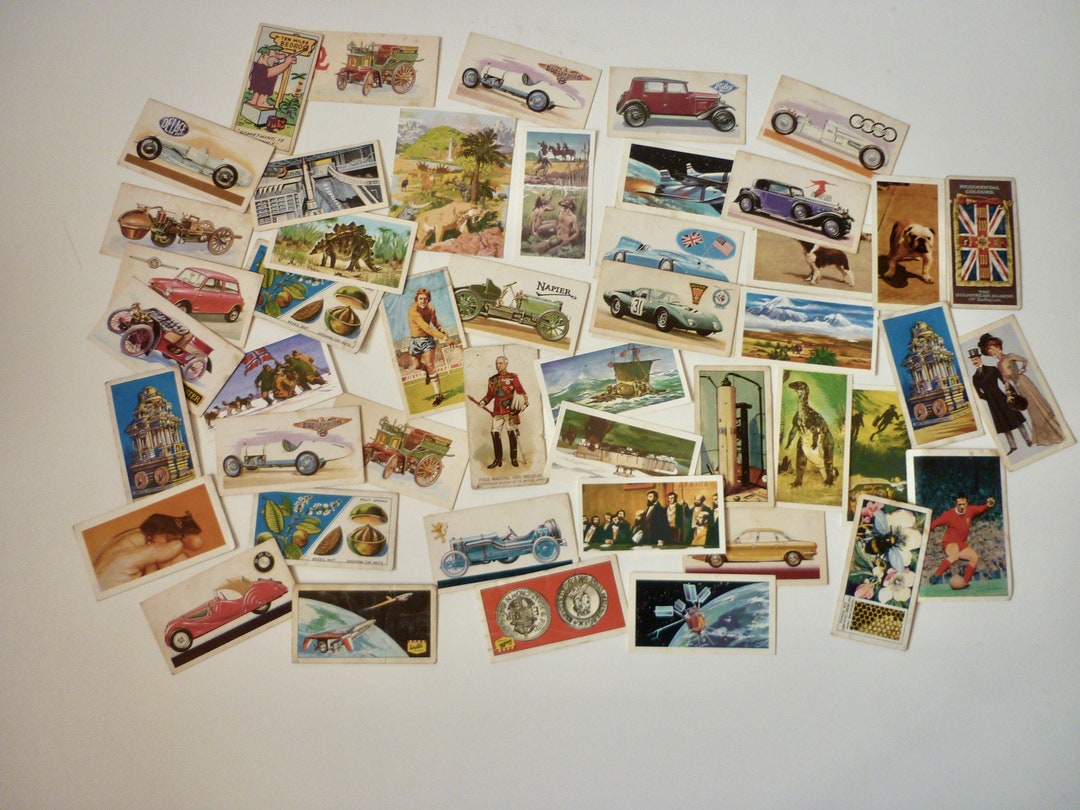 48 Mixed Vintage Tea Cards, Brooke Bond Tea Cards Etc., - Etsy