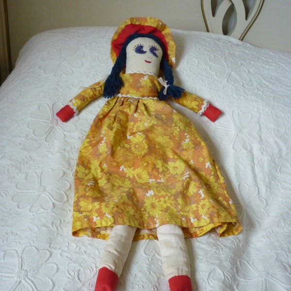 Vintage Rag Doll - Etsy