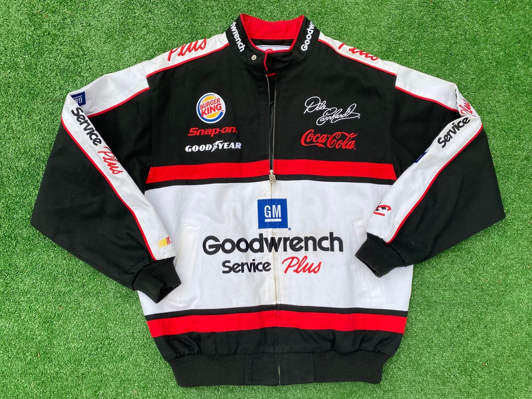 Vintage Nascar Jacket. Vintage 90s Canvas Dale Earnhardt Nascar Racing ...