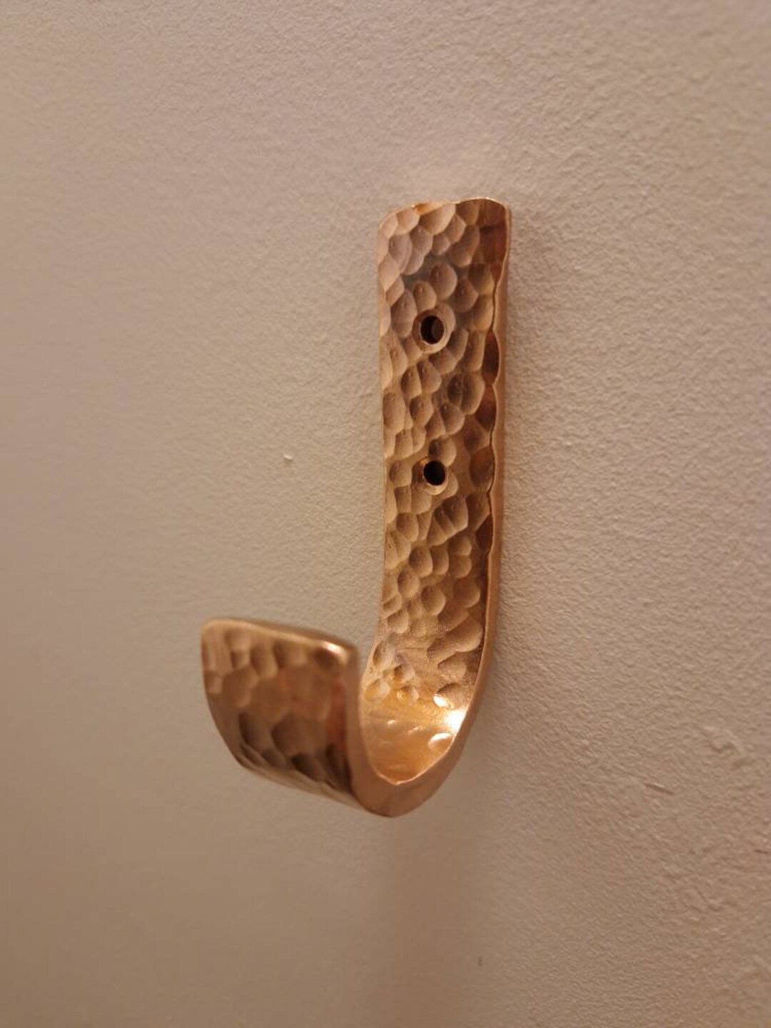 Hand Hammered Copper Hook Cloakroom Rustic Door Hooks Kitchen Hook ...