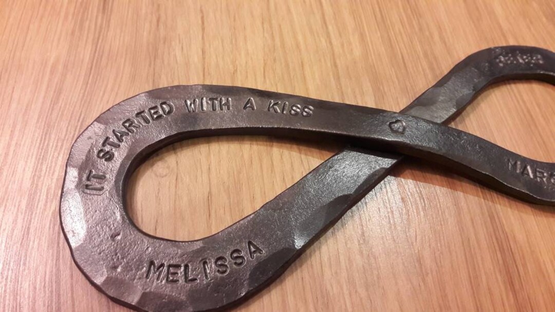 Steel Infinity Symbol 11th Year Wedding Anniversary Gift Personalised ...