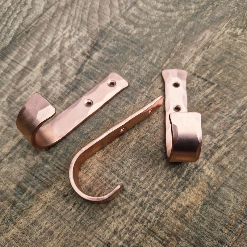 Forged Wall Hooks Copper - Etsy UK