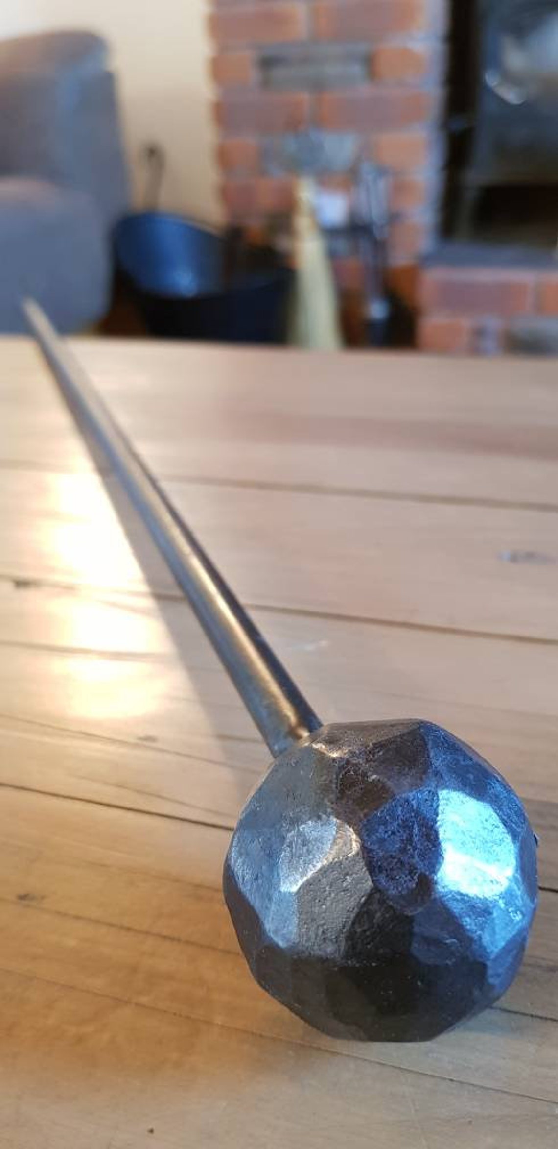 Hand Forged Fire Poker Blacksmith Made Wrought Iron Fire - Etsy UK