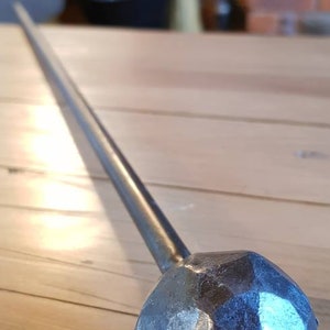 Hand Forged Fire Poker Blacksmith Made Wrought Iron Fire Tool Aga Log ...