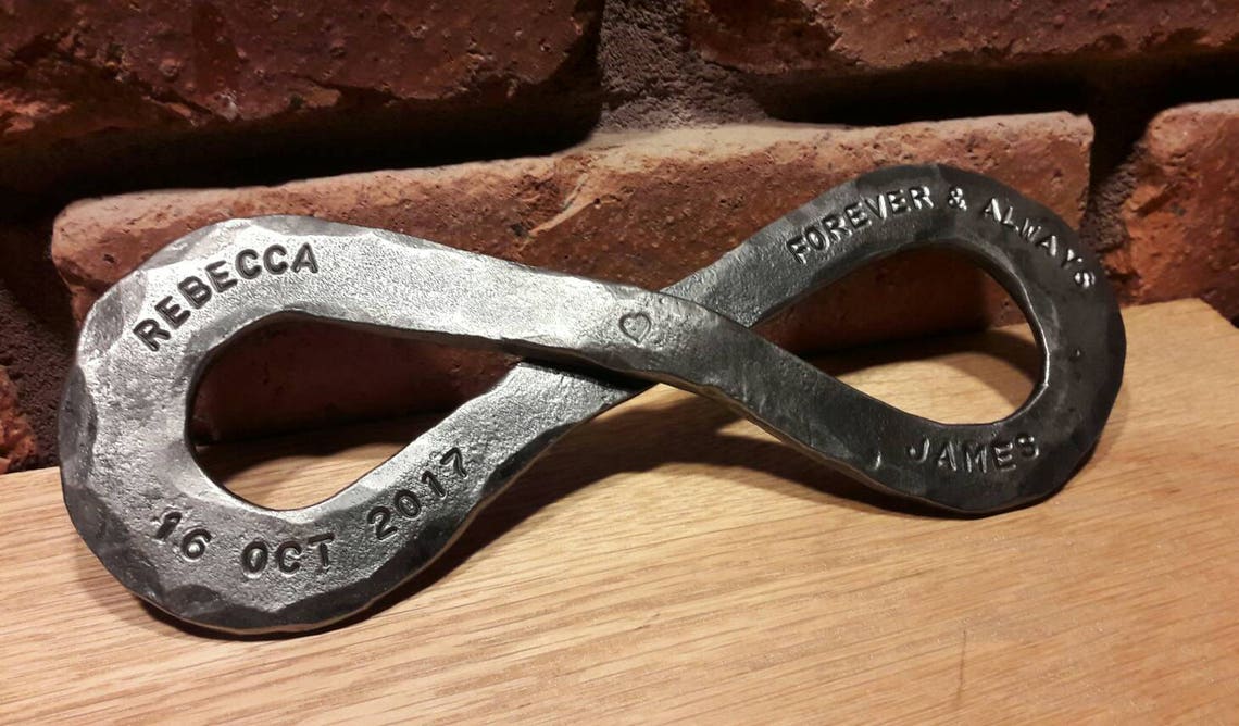 Steel Infinity Symbol 11th Year Wedding Anniversary Gift - Etsy