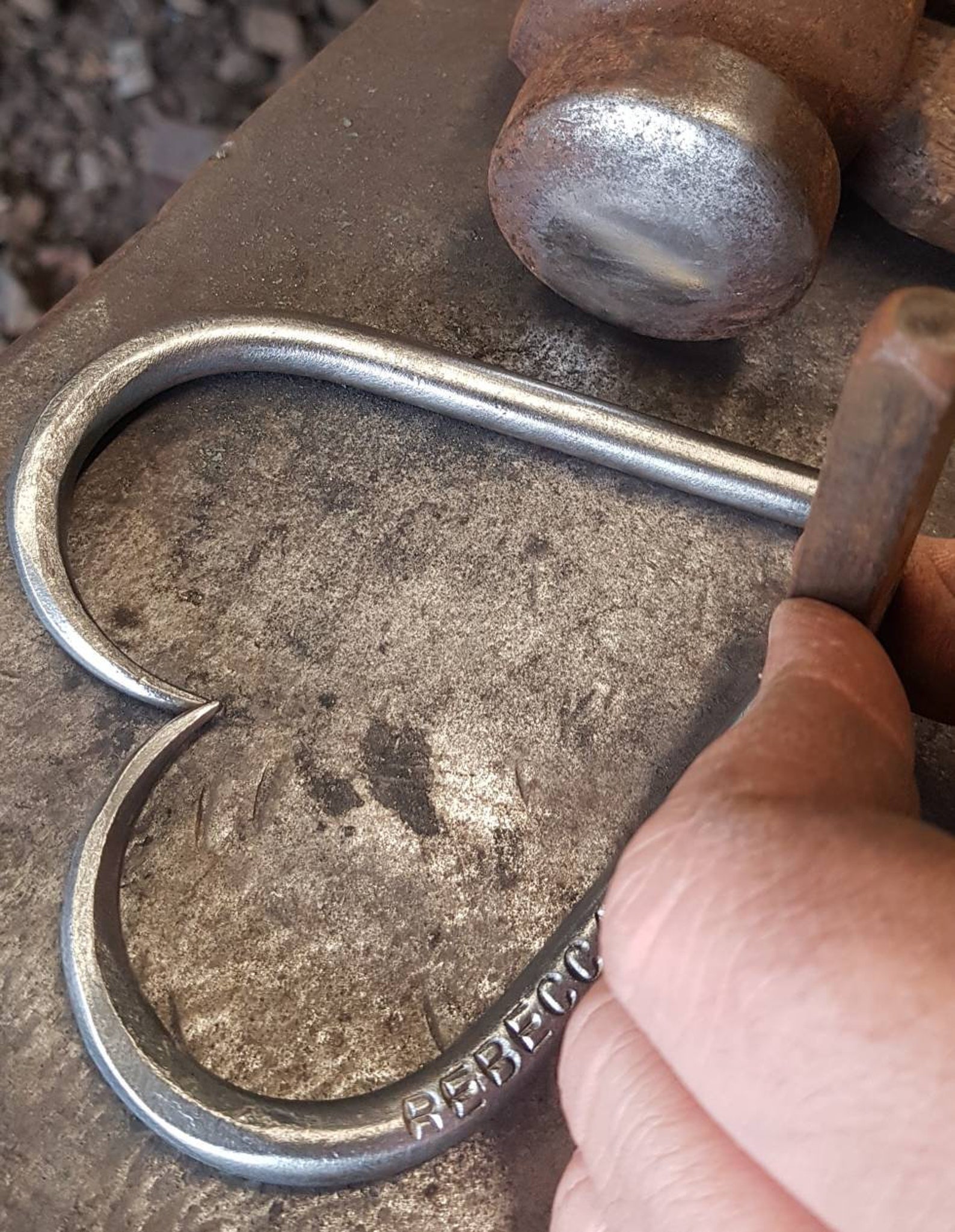 11th Year Anniversary Interlinked Love Hearts Steel - Etsy UK