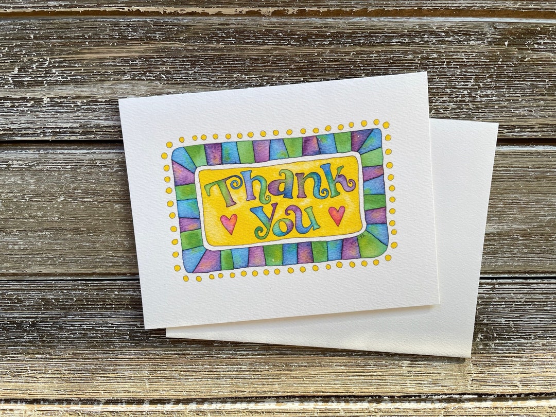 Bright Spot Thank You Paper Greeting Card - Etsy