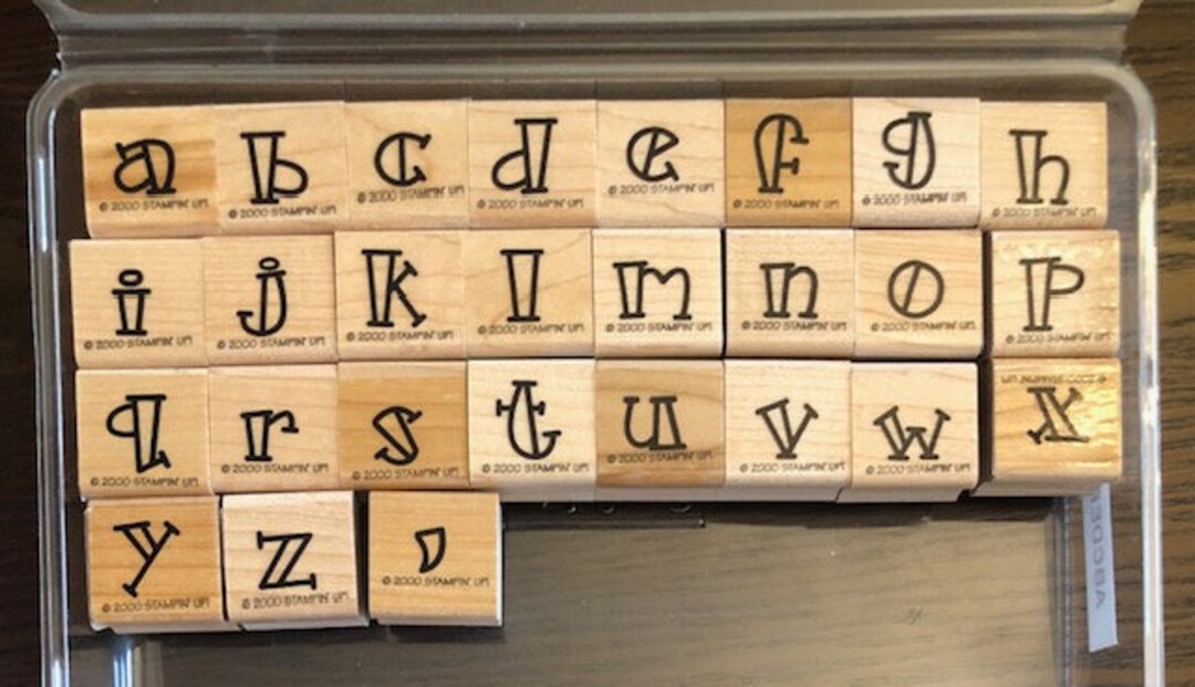 Stampin'up Bold Line Alpha - Etsy