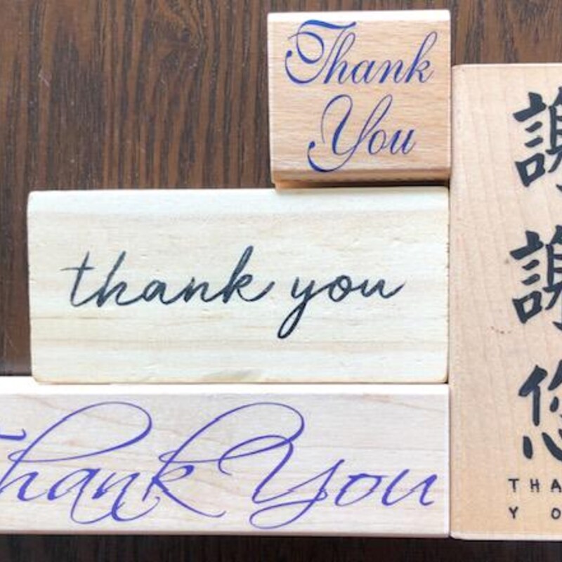 Thank You Stamp - Etsy