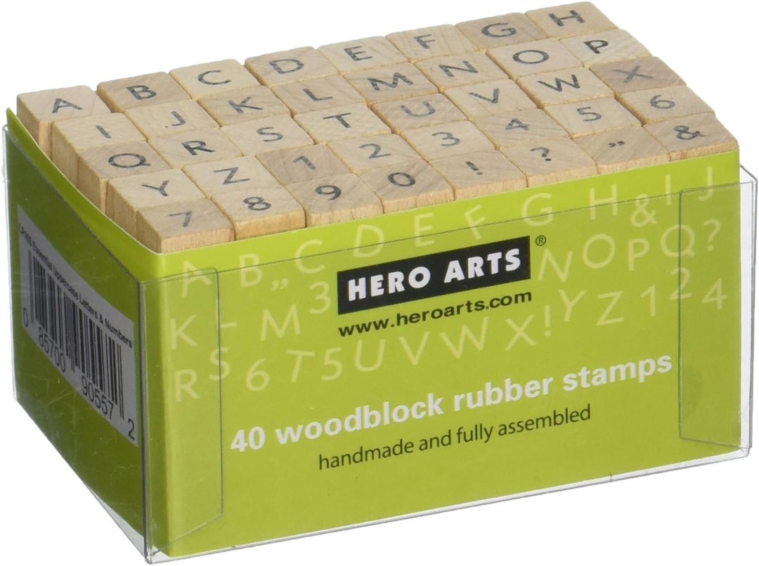 Tiny Alpha/numerical Stamp Set - Etsy