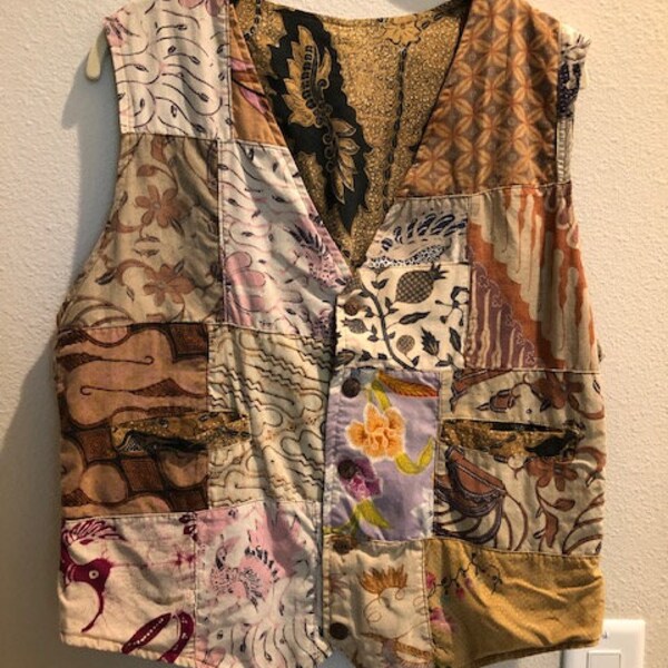 Patchwork Vests - Etsy